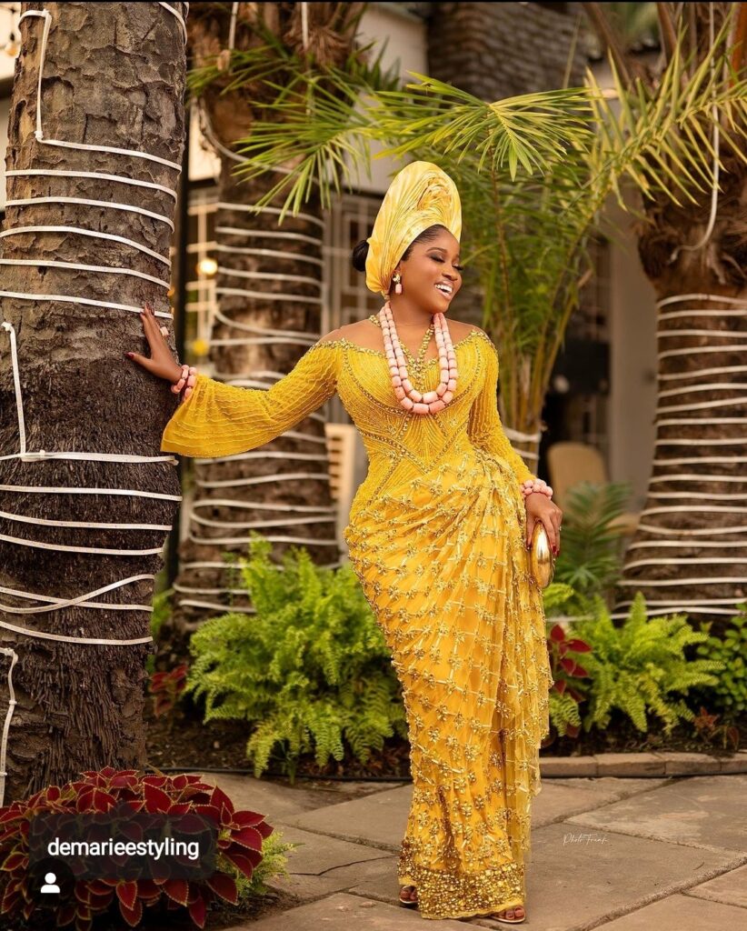 Nigerian Designer Veekee James Wears over a Dozen Outfit For Wedding!
