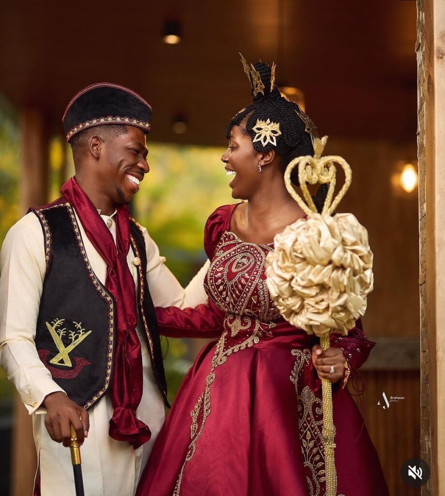 Photos From the Traditional Wedding Ceremony of Moses Bliss and Marie.